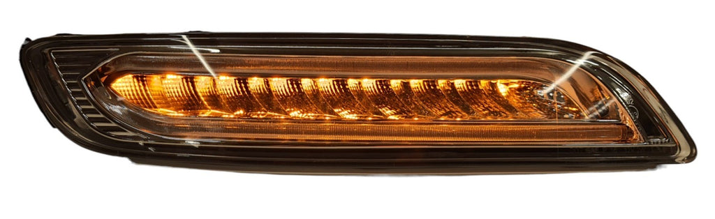 LED DRL Front Turn Signal & Fog Lights Indicator Clear Chrome For Pors ...