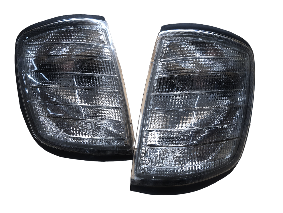 Front Turn Signals White Smoked For Mercedes Benz W124 From 1985-1995 ...