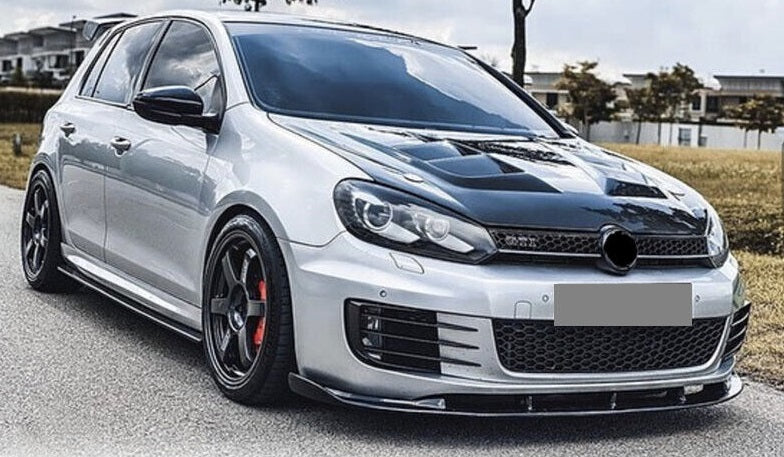 Front Bumper Spoiler Lip Gloss Black For VW Golf MK6 GTI – OriginalEuro