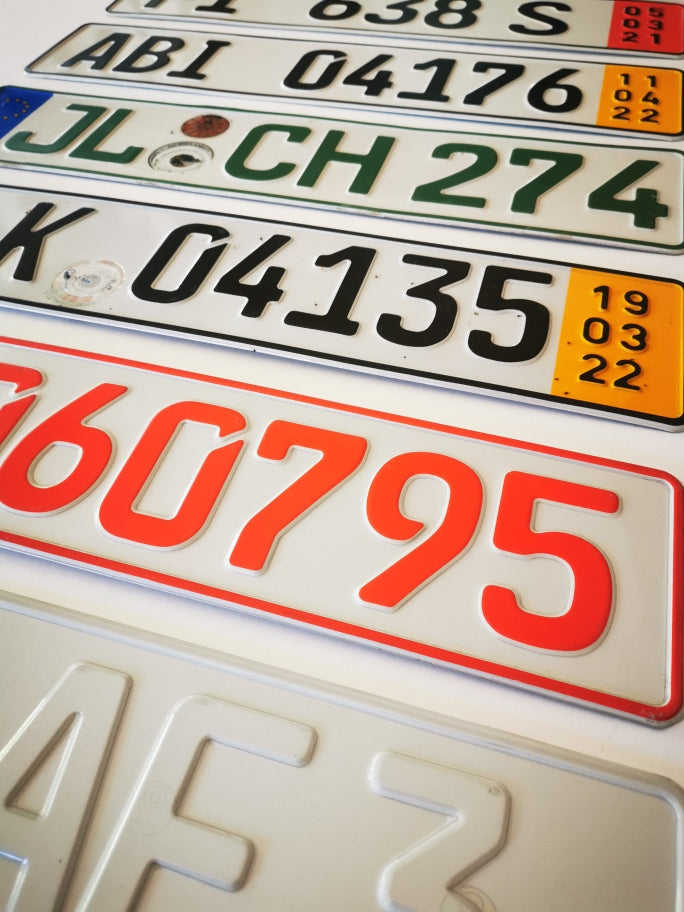 German Seasonal License Plates USED / MIXED – OriginalEuro
